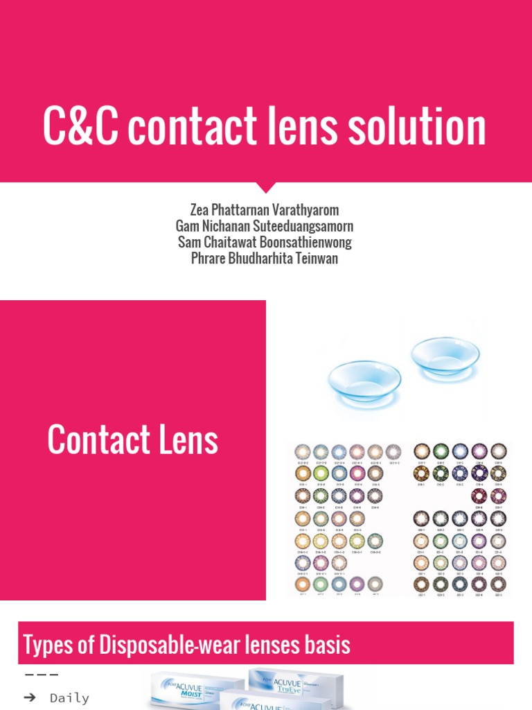 C C Contact Lens Solution | PDF