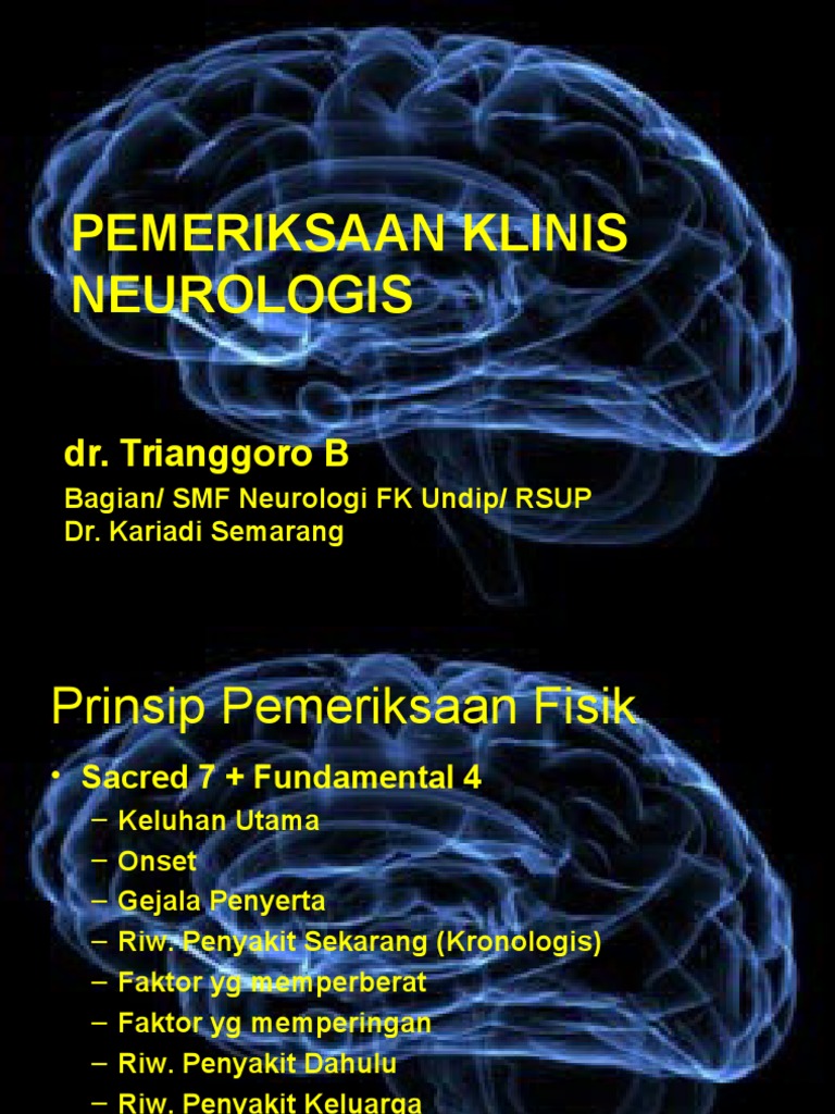 Pemeriksaan Neurologi | PDF