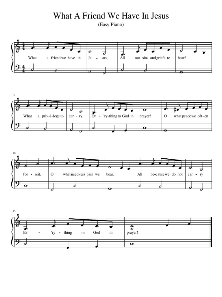 What A Friend We Have in Jesus | PDF