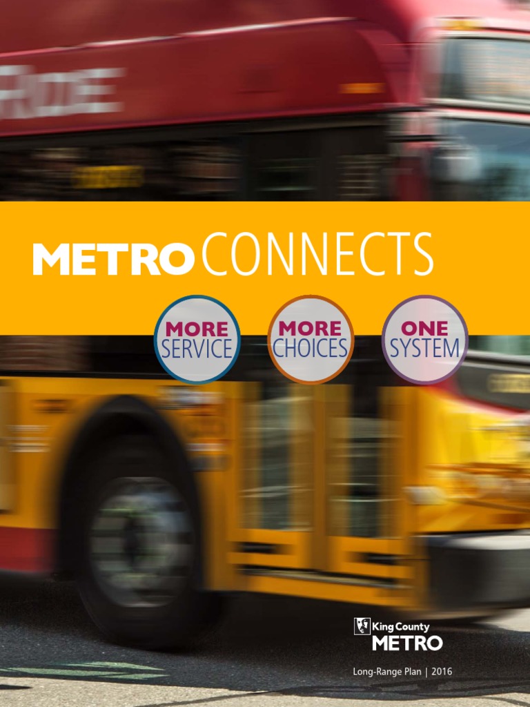 King County - Metro Connects Plan | PDF | Public Transport | Accessibility
