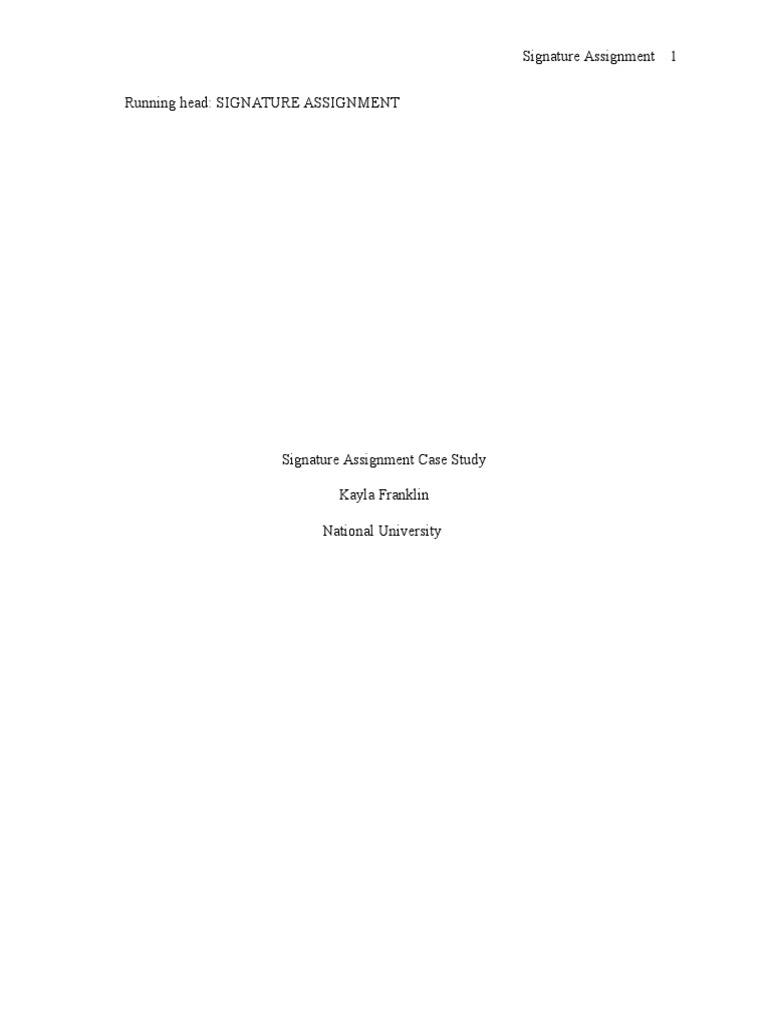 Signature Assignment | PDF | Common Core State Standards Initiative ...