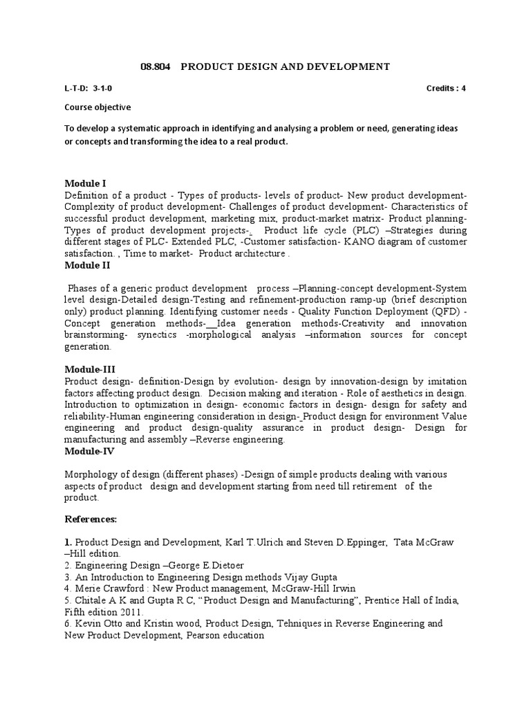 PDD.pdf | New Product Development | Product Design