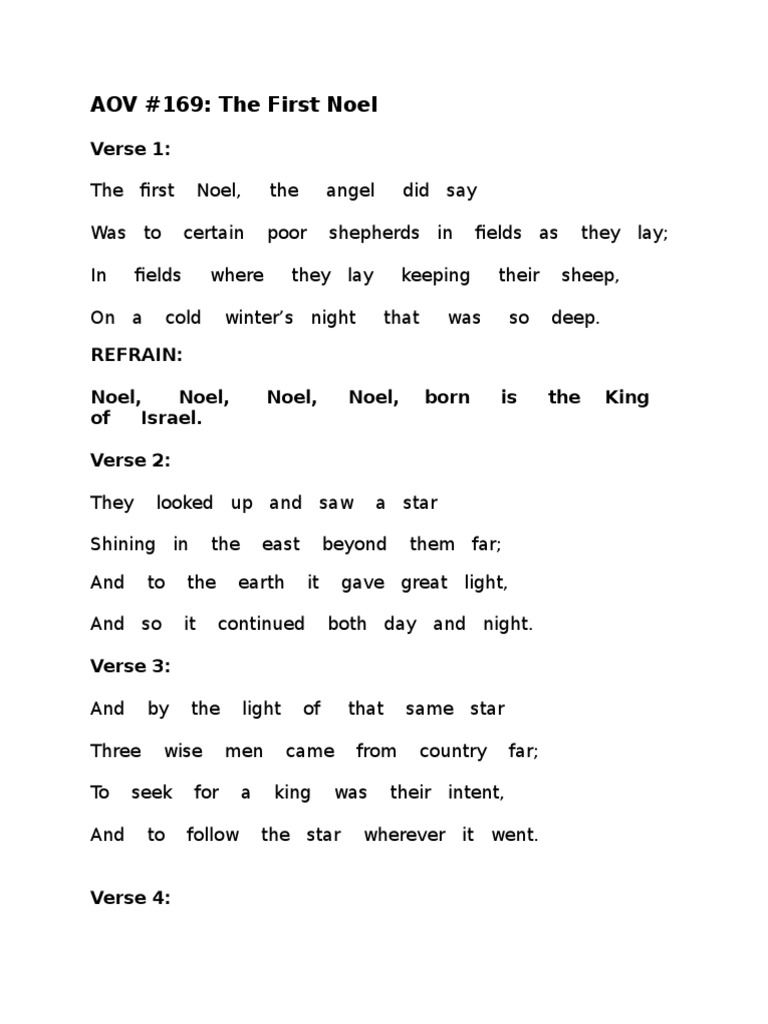 The First Noel | PDF