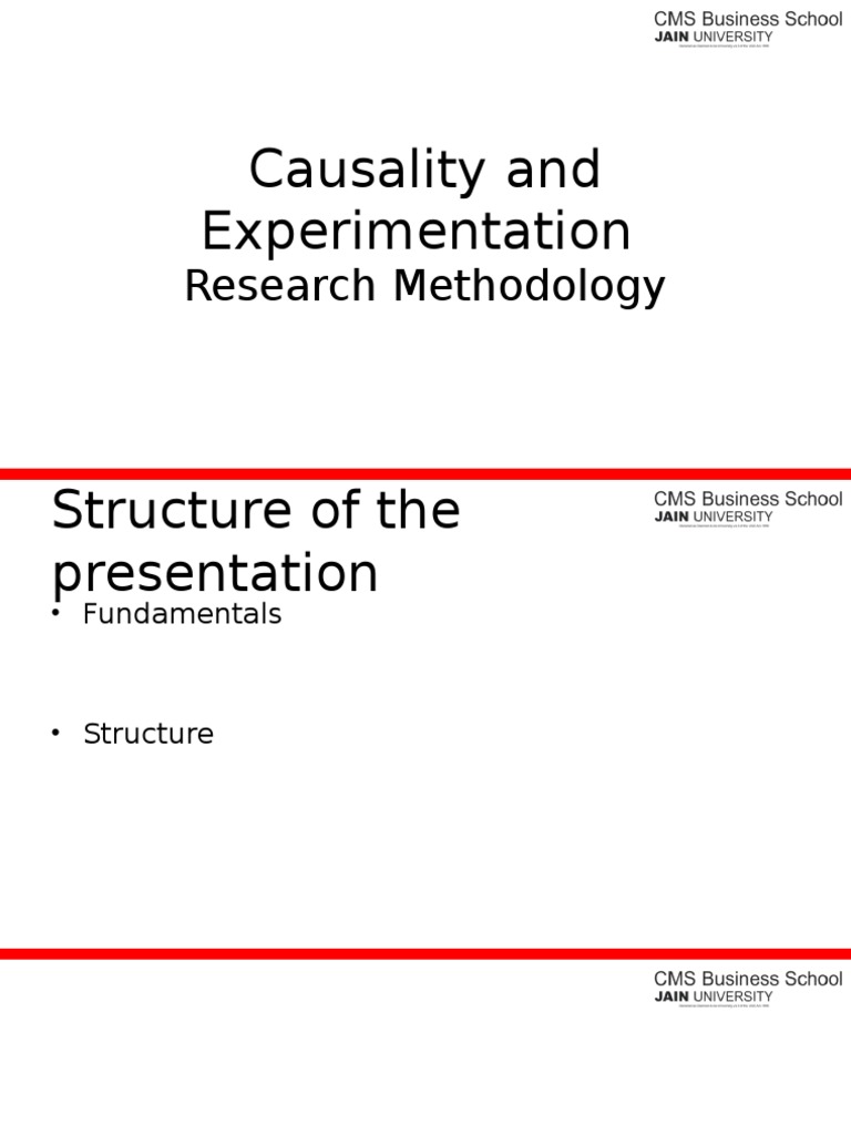 Causality and Experimentation: Research Methodology | PDF | Experiment ...