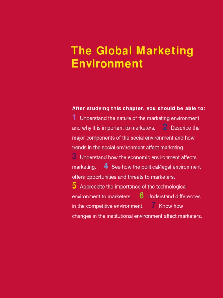 The Global Marketing Environment | PDF | Purchasing Power Parity ...