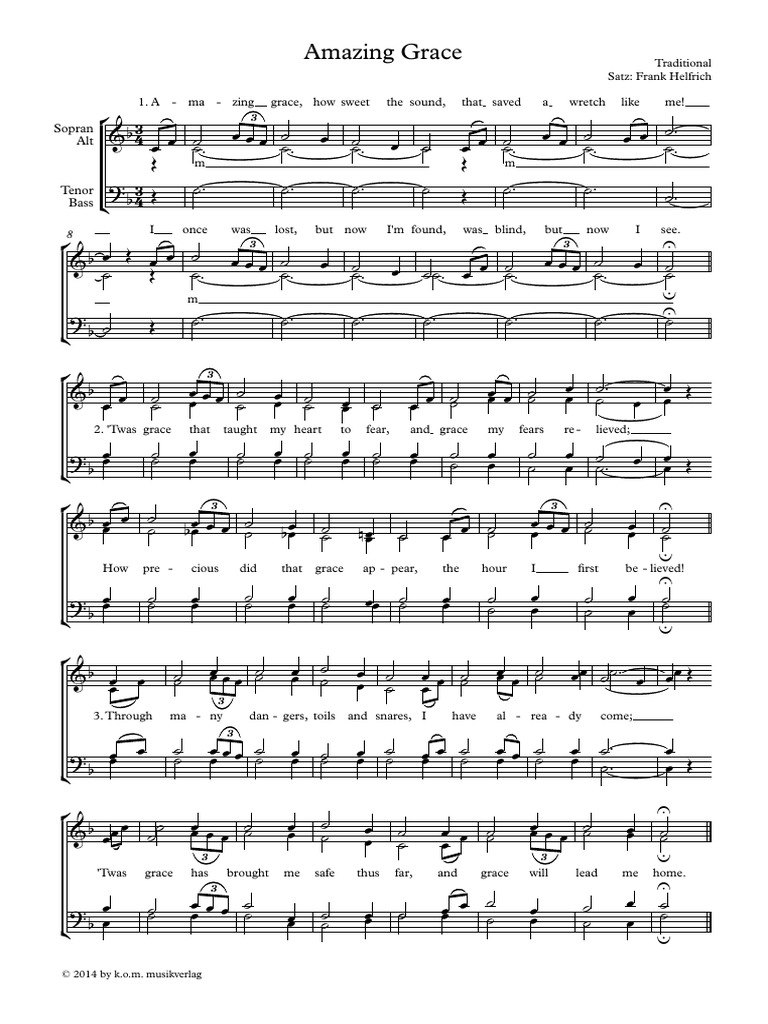 Amazing Grace SATB | PDF