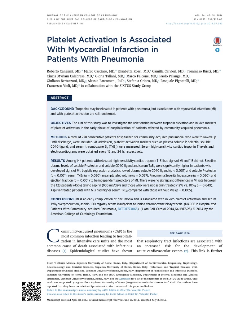 Pneu | PDF | Pneumonia | Myocardial Infarction