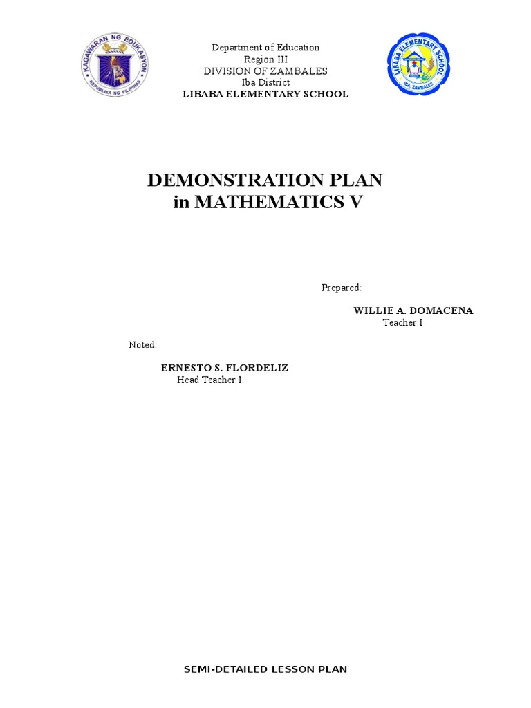 Adding Similar Fractions Lesson PLan | PDF | Fraction (Mathematics ...