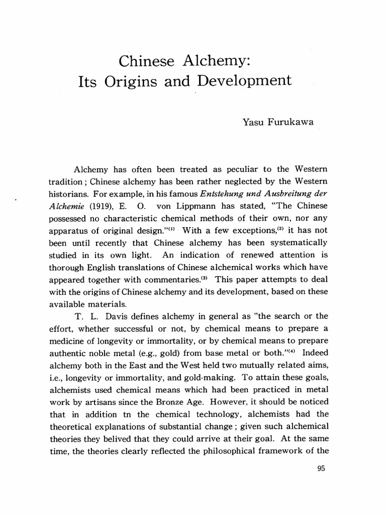 Furukawa Chinese Alchemy | PDF