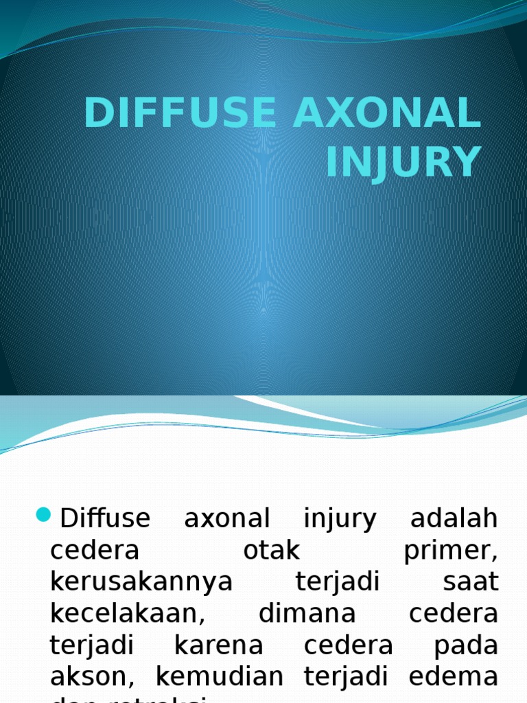 Diffuse Axonal Injury | PDF