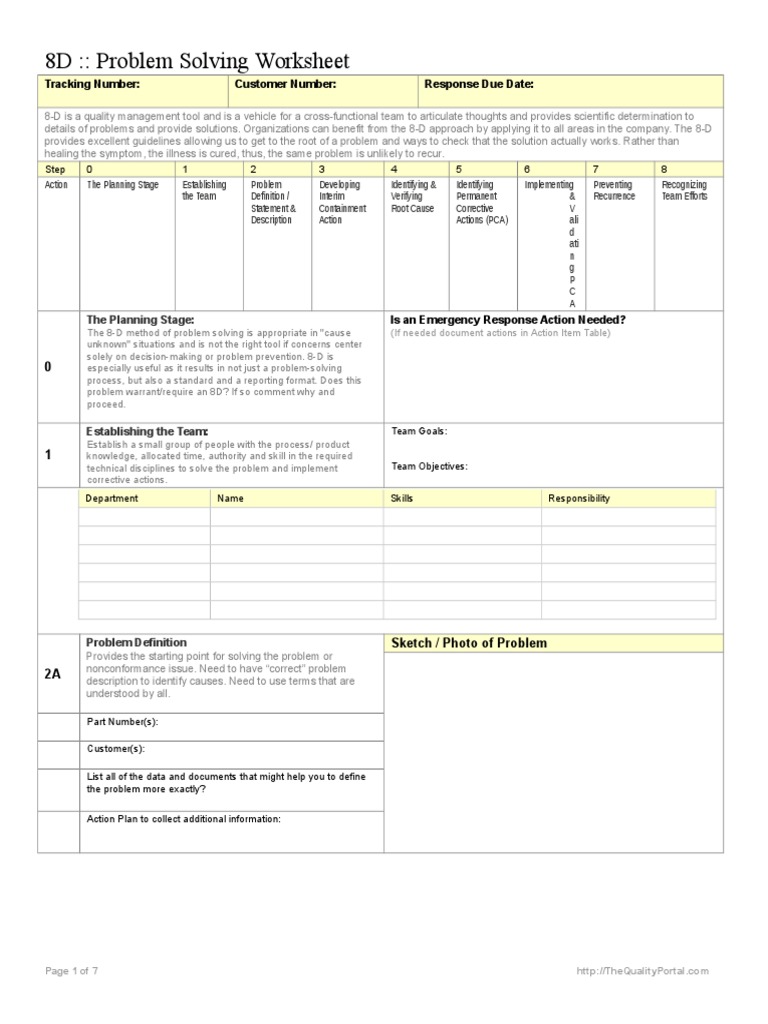 8D Template | Download Free PDF | Causality | Systems Science