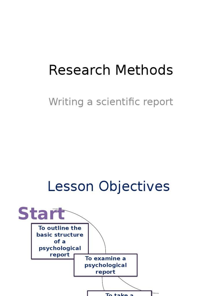 Research Methods - Report Writing | PDF