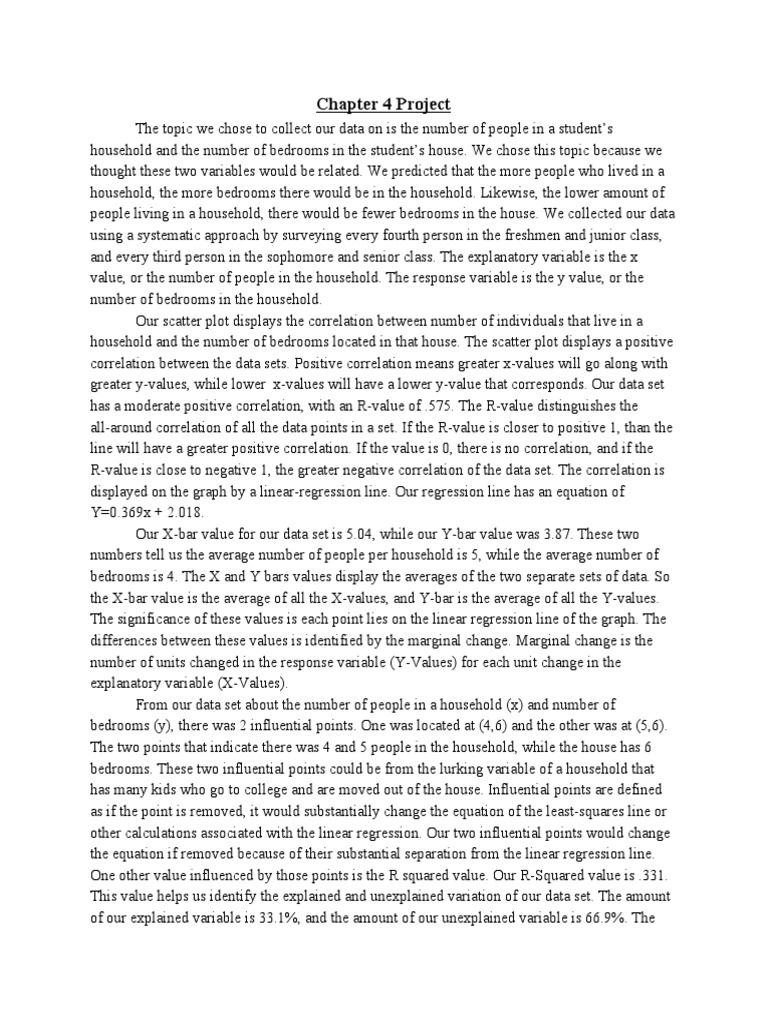 Chapter 4 Project | PDF