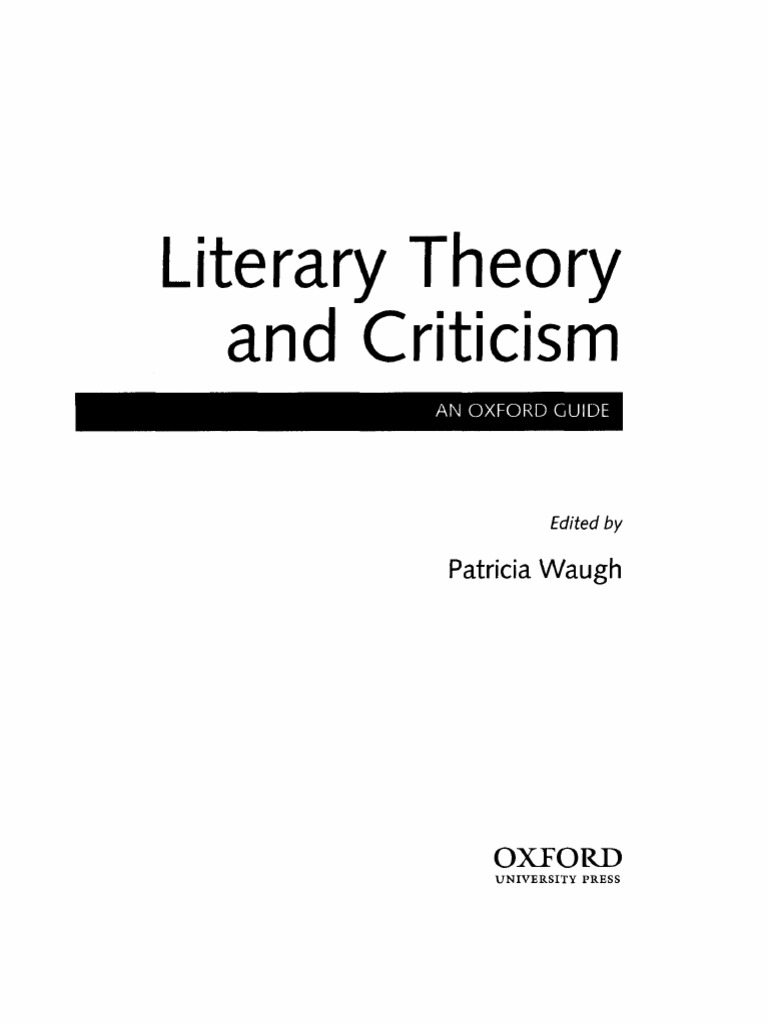 An Introduction to Literary Theory and Criticism: Concepts, Methods ...