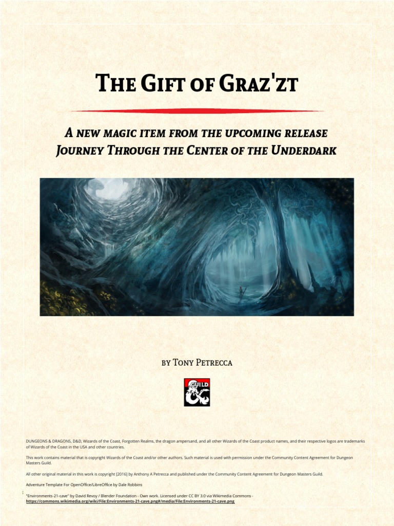 The Gift of Grazzt (10343170) | PDF | Wizards Of The Coast | Dungeons ...