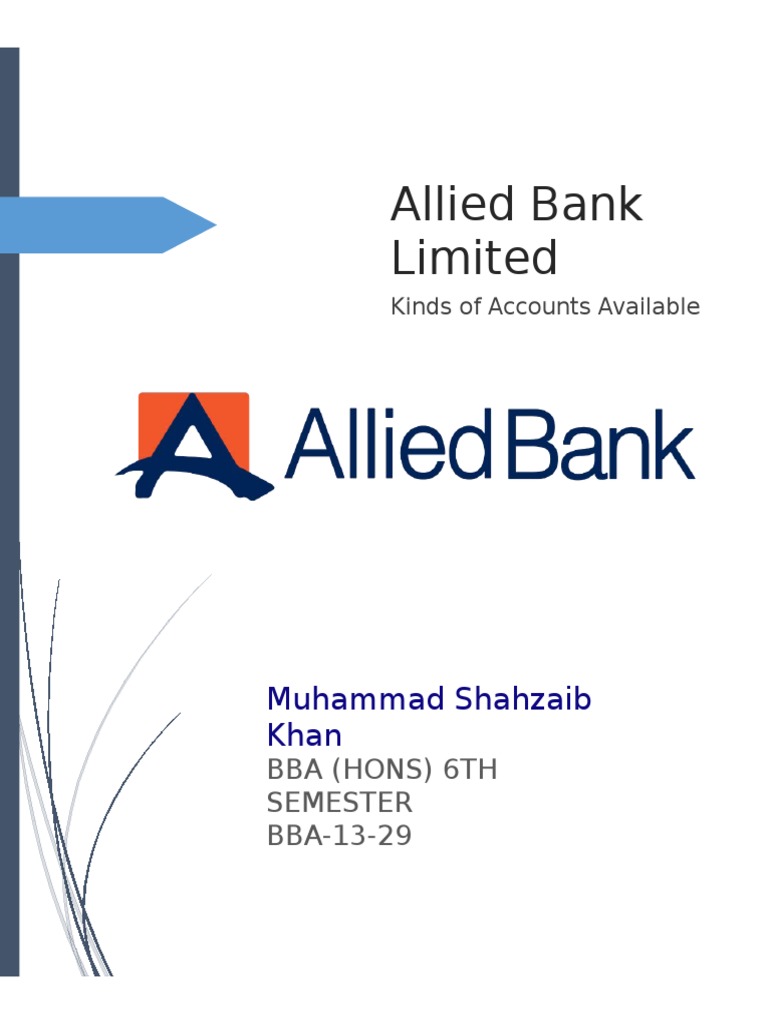 Overview of Allied Bank Account Types | PDF | Transaction Account ...
