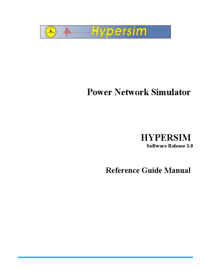 Hypersim User Manual 3 0 | PDF | Graphical User Interfaces | Simulation