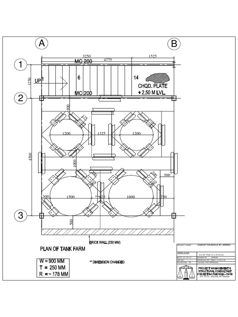 Tank Supporting Str. Plan | PDF