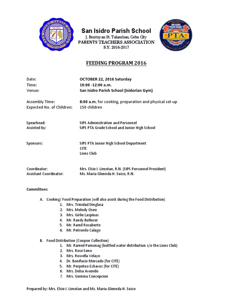 Feeding Program Sips | PDF | Nature