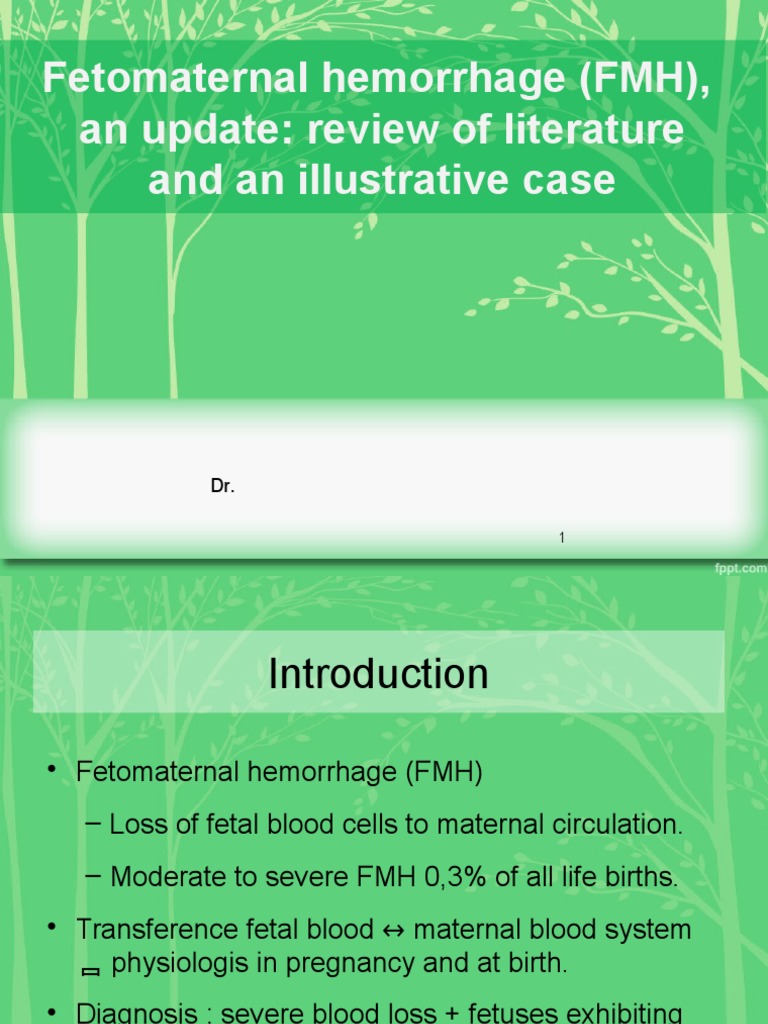Fetomaternal Hemorrhage Overview | PDF | Fetus | Hepatitis