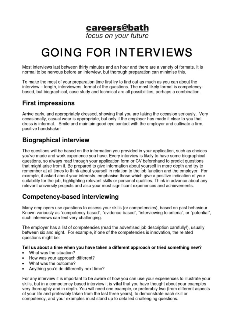 Interviews | PDF | Interview | Employment