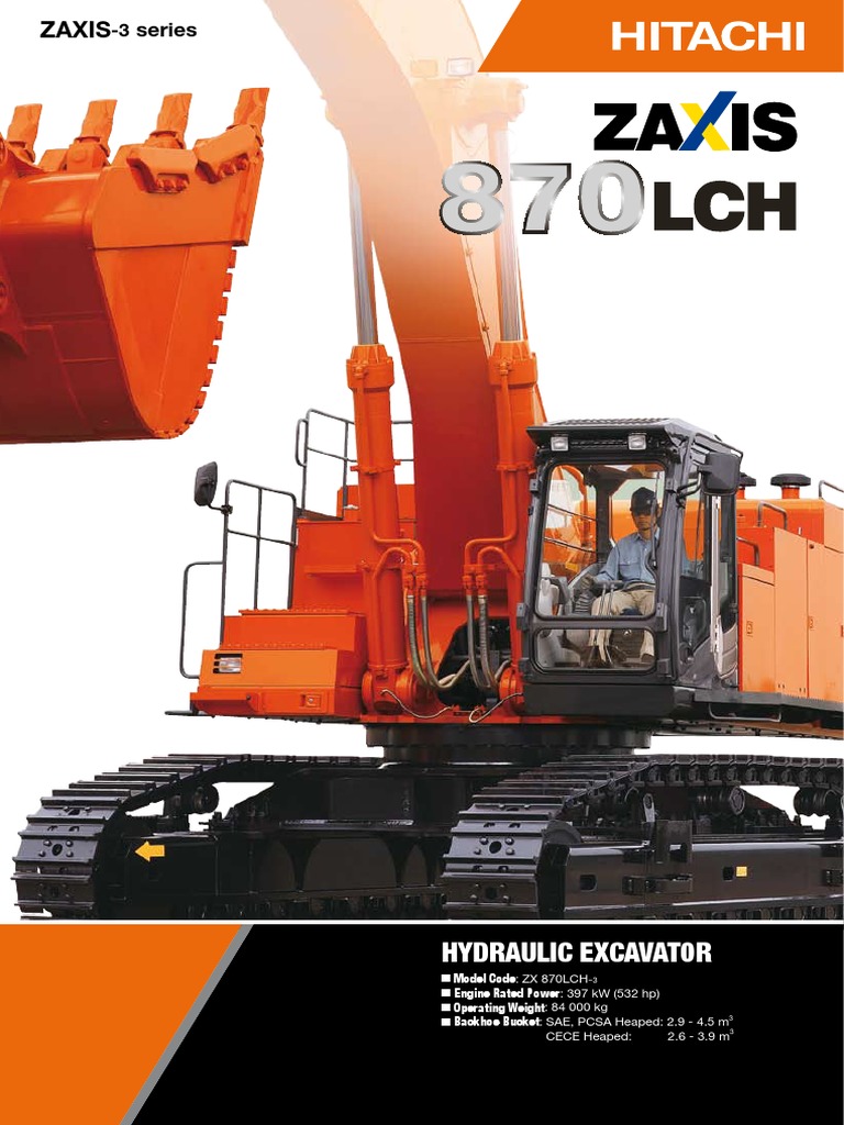 Hitachi ZX870 | PDF | Vehicle Parts | Vehicles