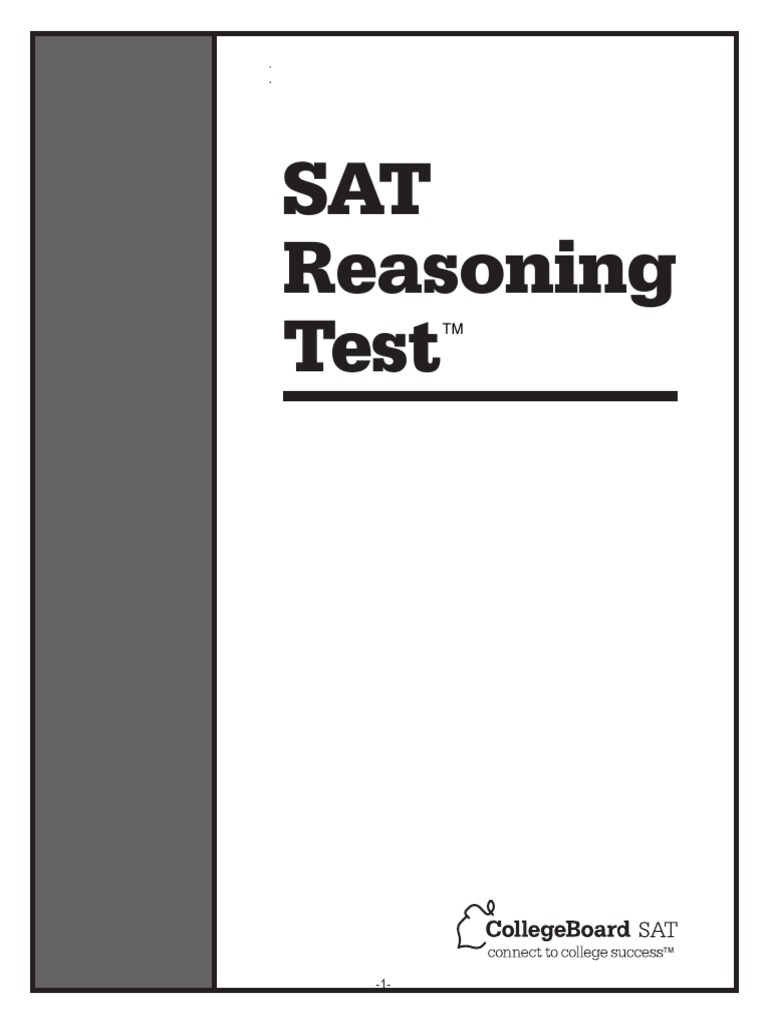 SAT Practice Test PDF | PDF | Chimpanzee | Sat