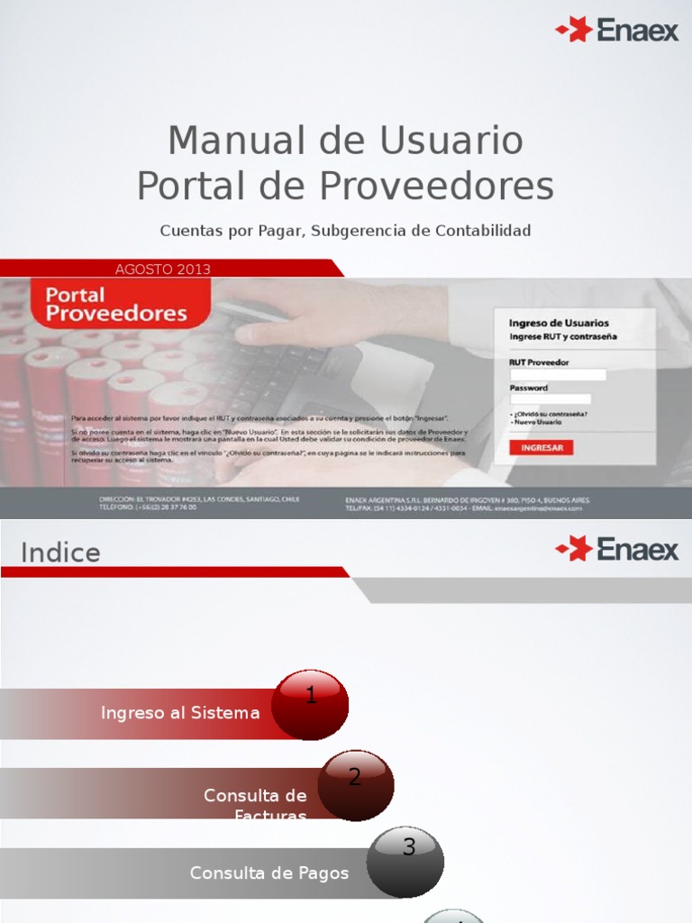 Manual de Uso Portal de Proveedores | PDF | Contraseña | Factura