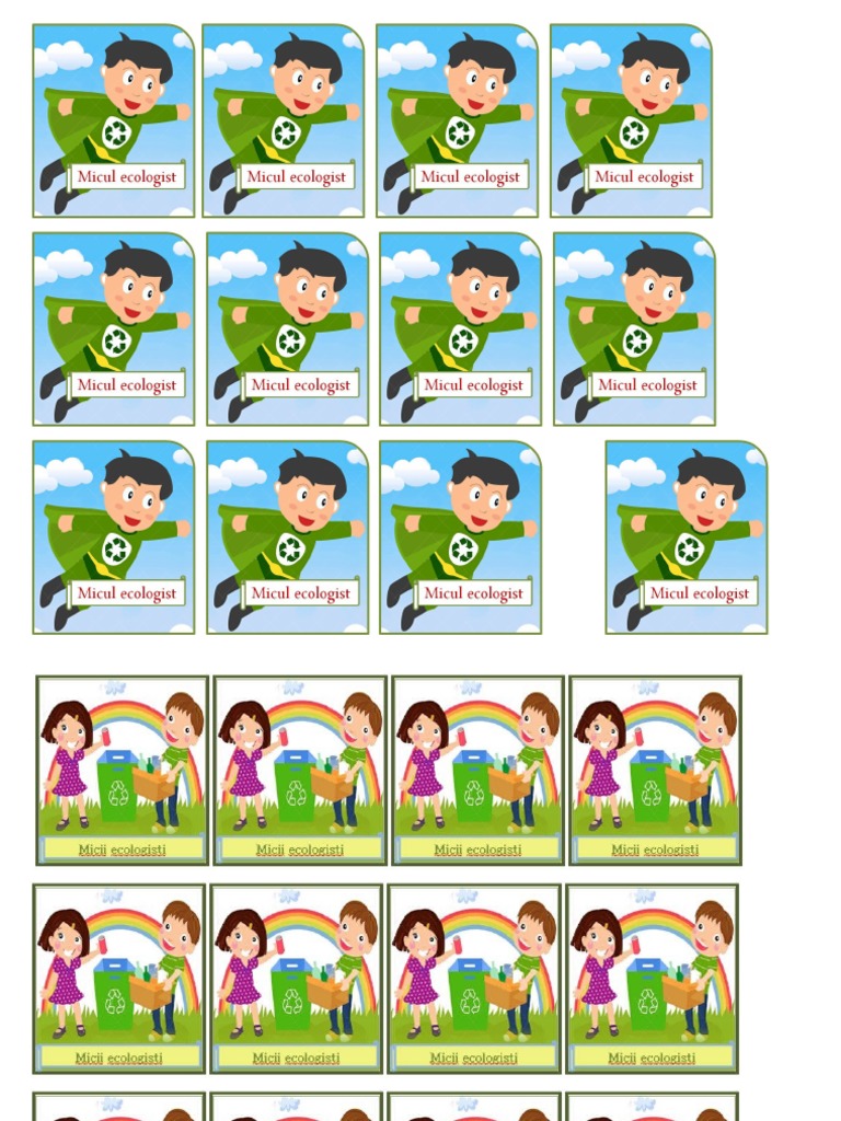 Ecuson Micul Ecologist | PDF