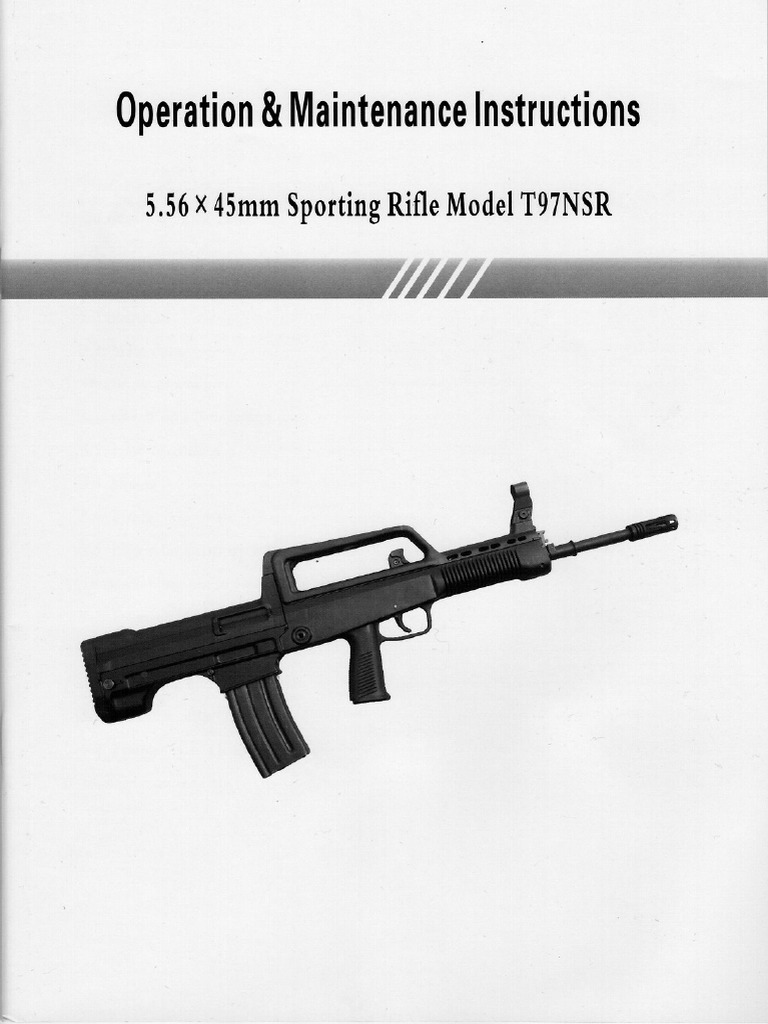 Norinco t97nsr Owner Manual | PDF