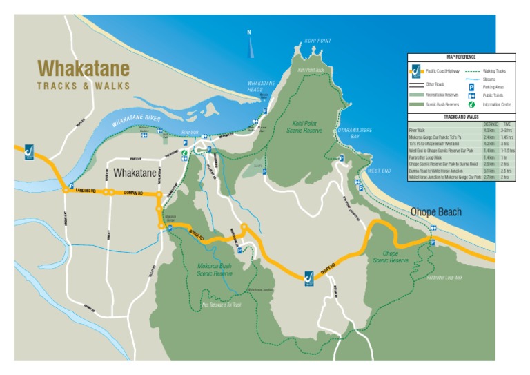 Whakatane - Info Walks Map | PDF
