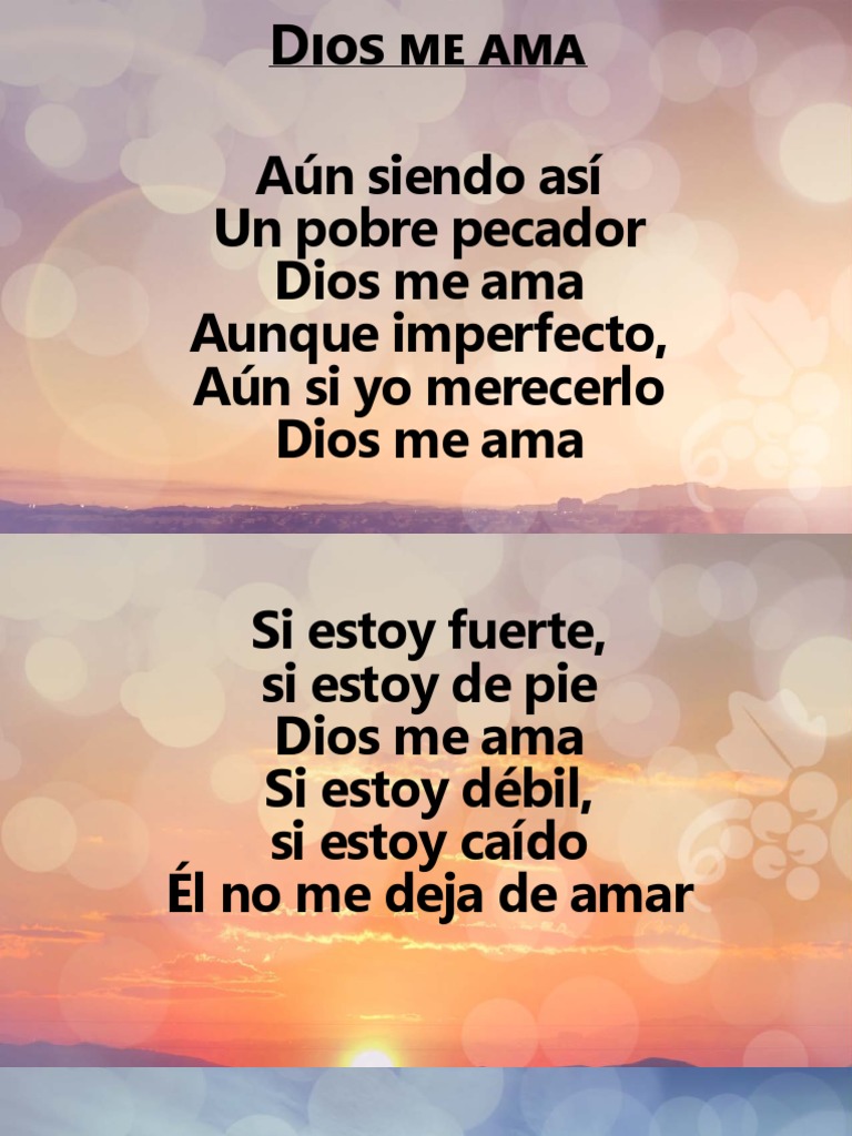 Dios me ama: Reflexiones sobre su amor | PDF