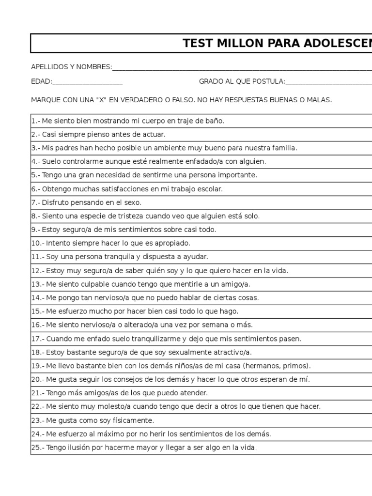 Protocolo MAPI Hoja de Respuesta | PDF | Adultos | Naturaleza