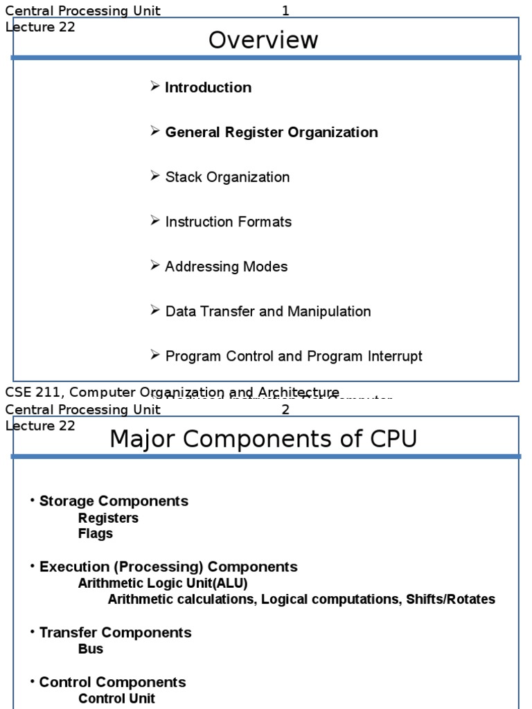 Chapter8 | PDF | Instruction Set | Central Processing Unit
