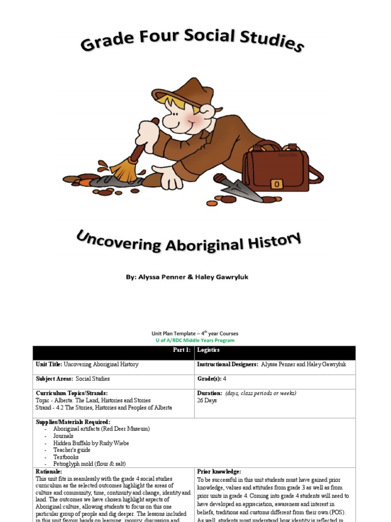 Ubdunitplanuncoveringaboriginalhistory 1 | PDF | Curriculum ...