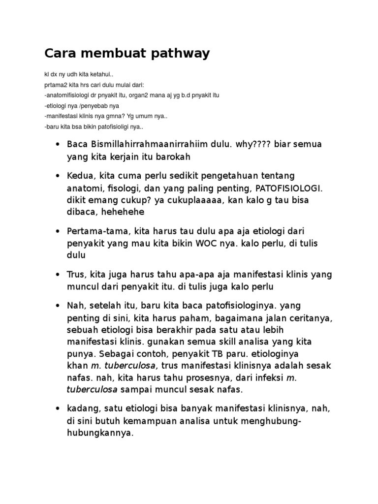Cara Membuat Pathway Pdf