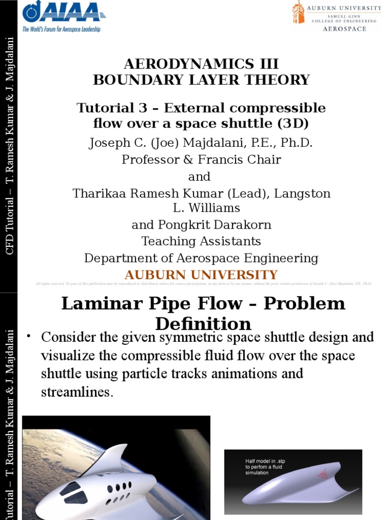 T03 CFD Tutorial 3 - Flow Over A Space Shuttle | PDF | Computational ...