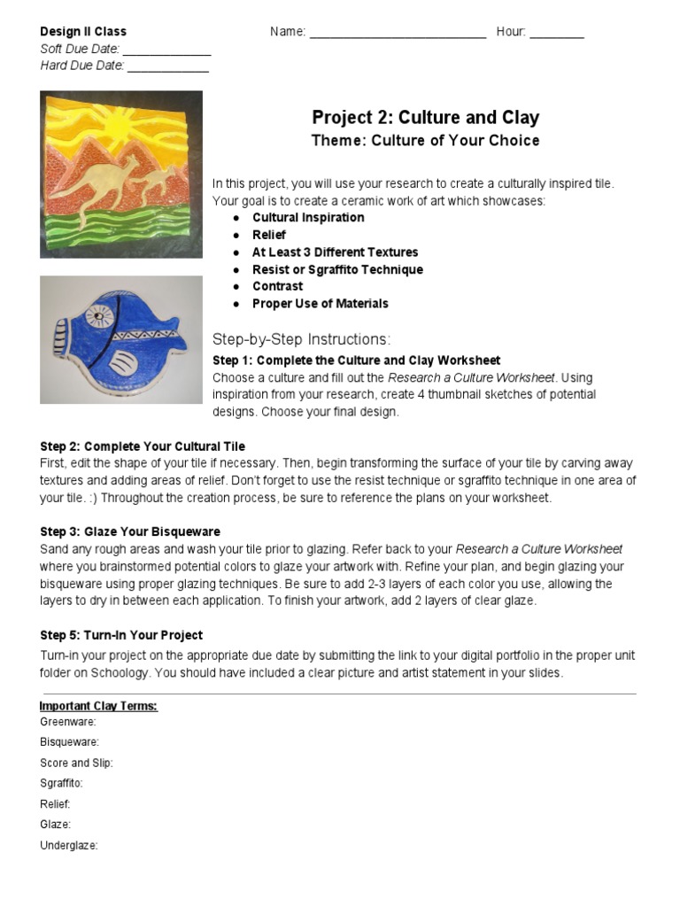 Project 2: Culture and Clay: Theme: Culture of Your Choice | PDF ...