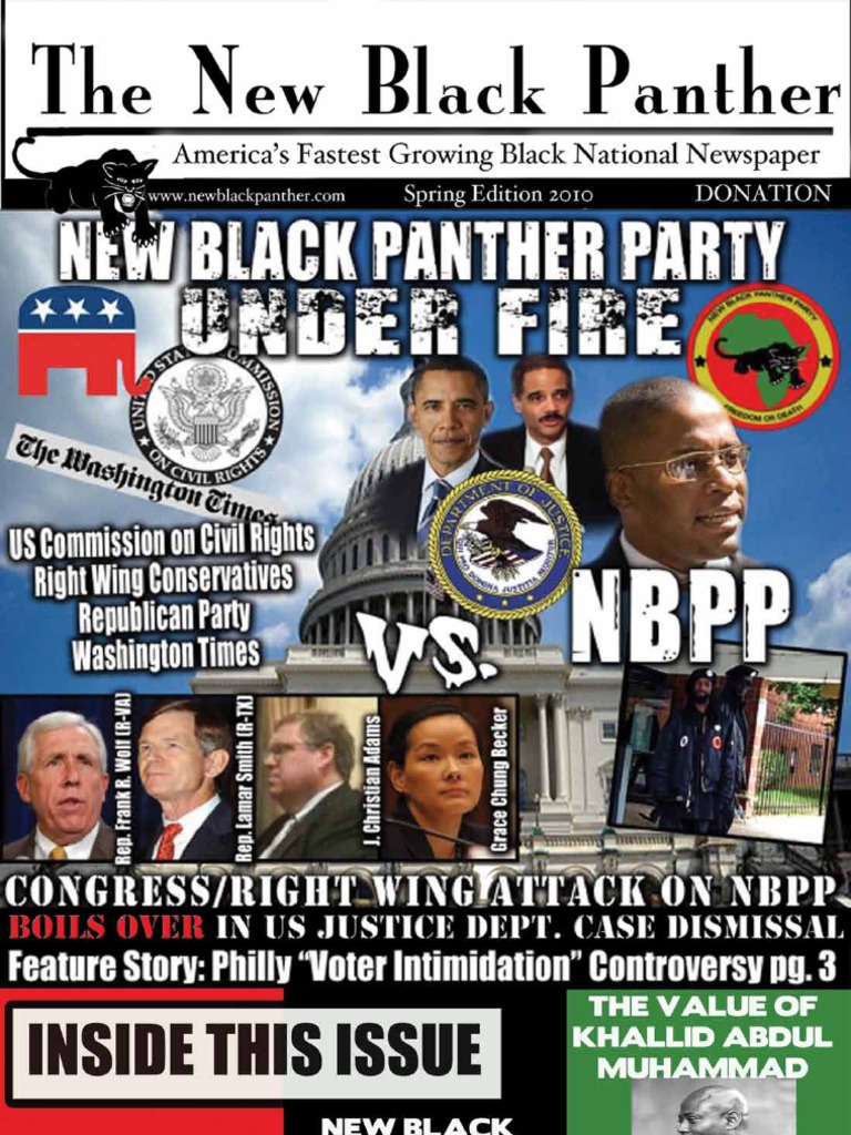 New Black Panther Party NBPP Spring Edition 2010 | PDF | George W. Bush ...