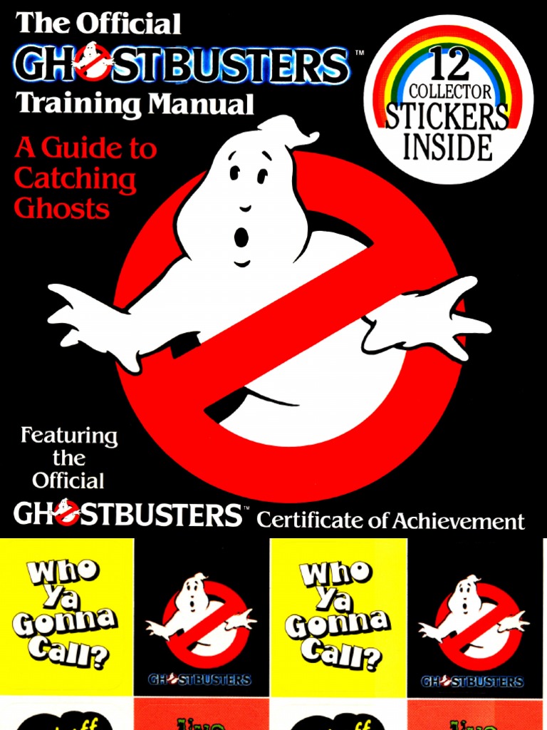 Ghostbusters Training Manual | PDF
