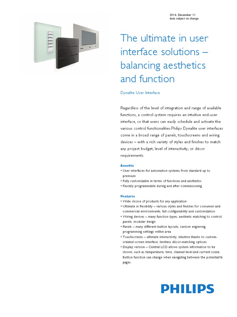 The Ultimate in User Interface Solutions - Balancing Aesthetics and ...