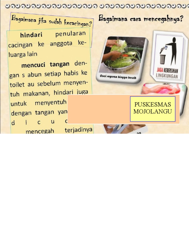 Leaflet Cacingan | PDF