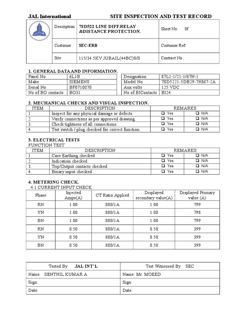 44BC Line 1 7SD522 | PDF