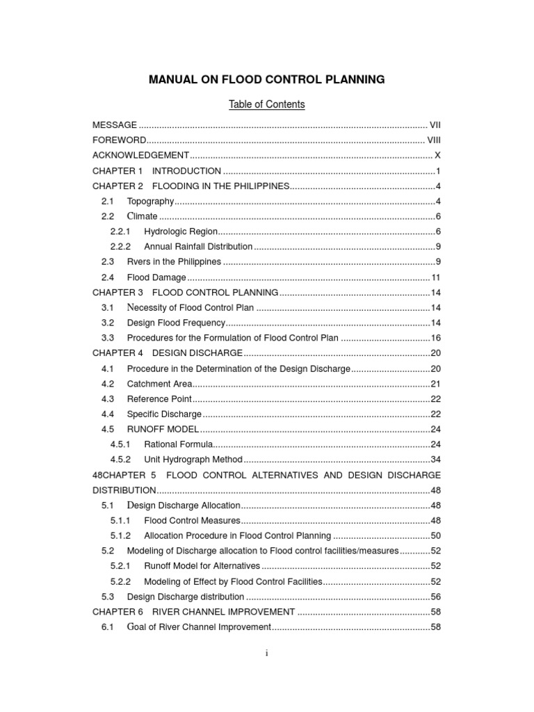 Manual On FC Planning | PDF | Monsoon | Flood