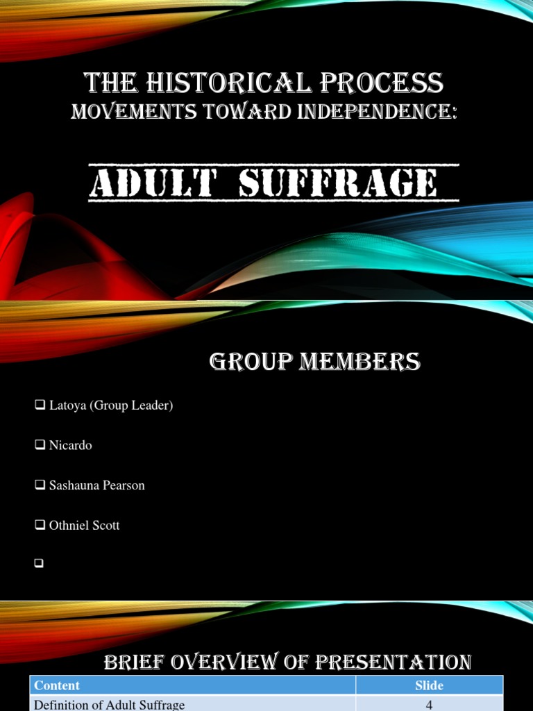 The Historical Process CARIB STUD | PDF | Suffrage | Caribbean