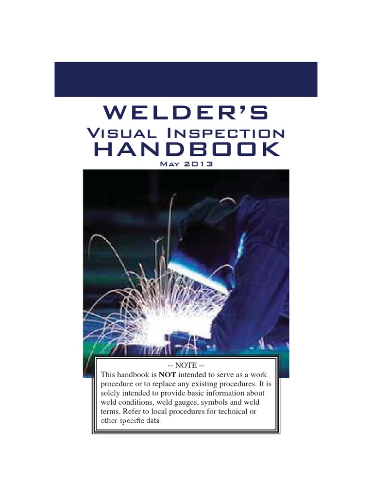 Visual Inspection Handbook for Welders | PDF | Welding | Construction