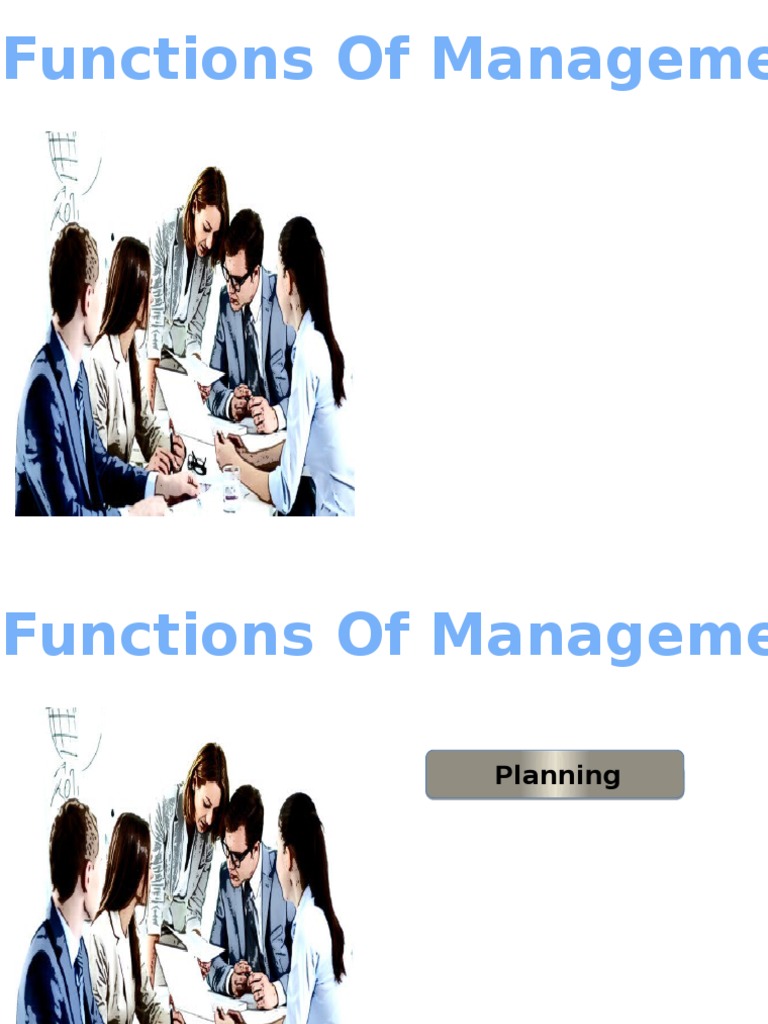 5 Functions of Management | PDF