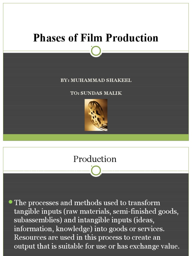 Phases of Film Production | PDF | Filmmaking | Video