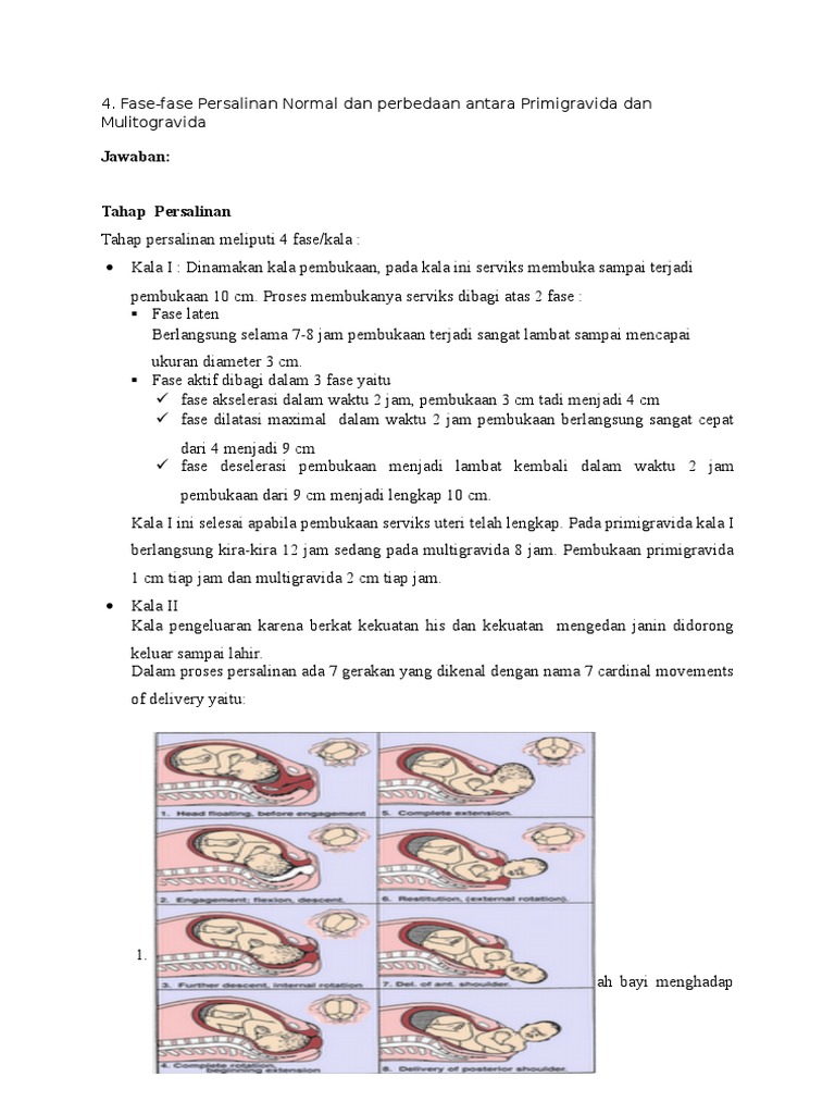 Persalinan Normal dan Primigravida vs Multigravida | PDF