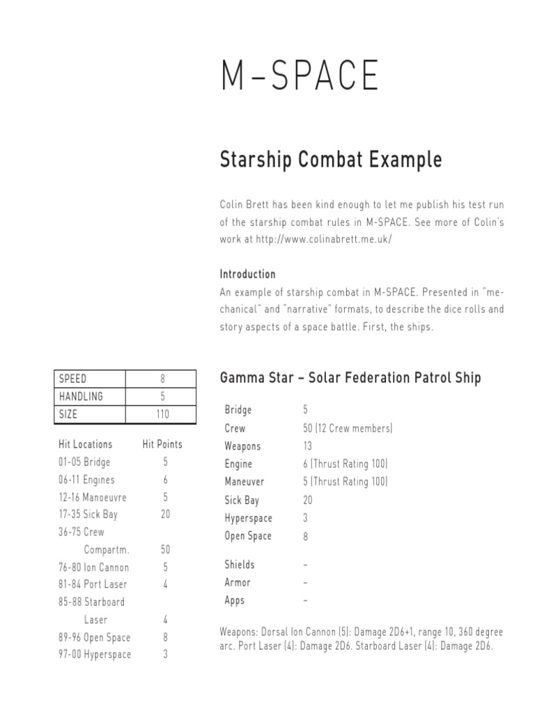 Starship Combat Example | PDF | Artillery | Military Technology